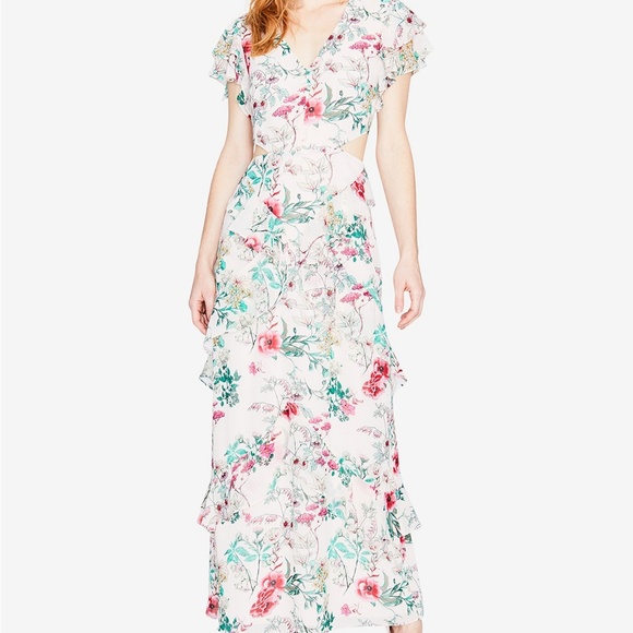 RACHEL Rachel Roy | Dresses | Rachel Rachel Roy Ruffled Floralprint Dre | Poshmark